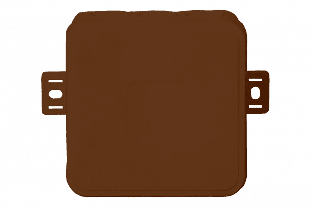 Puszka hermetyczna V7, termoplast 100x100x41 IP54, brązowa - klik, 12 ...