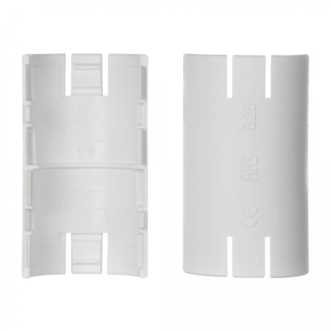 Łącznik składany prosty LSP 20 biały do rur sztywnych (RL i RLM) oraz ...