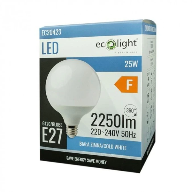 Żarówka Led E27 25W 6500K 2250lm – ECO LIGHT | TIM SA