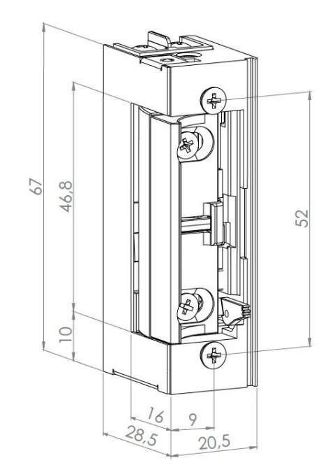 Elektrozaczep JIS 1711 symetryczny rewersyjny 24V DC – CDVI | TIM SA