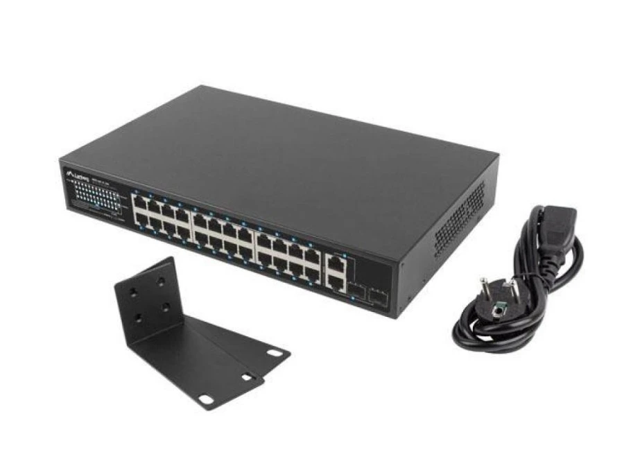Przełącznik sieciowy SWITCH RSFE-24P-2C-250 24X 100MB POE+/2X COMBO ...