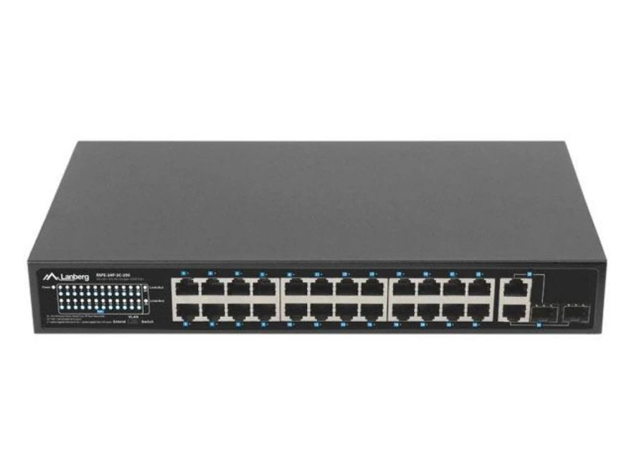 Przełącznik sieciowy SWITCH RSFE-24P-2C-250 24X 100MB POE+/2X COMBO ...