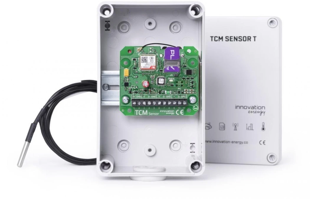 Monitor temperatury TCM Sensor T BATT z kartą SIM i czujnikiem ...