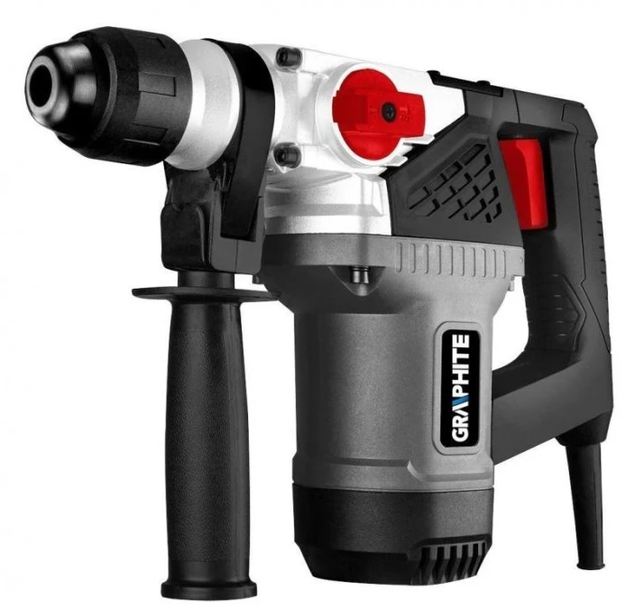 Młot udarowy SDS-Plus 4,0J 230V 900W w walizce z akcesoriami GRAPHITE ...