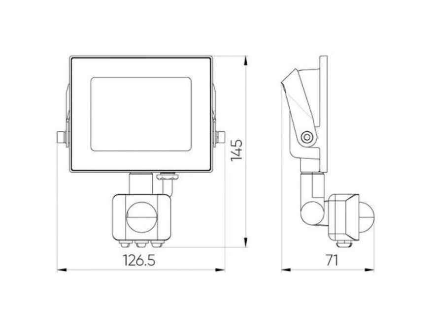 Projektor Naświetlacz Halogen LED line LUMINO 10W 4000K 1000lm z ...