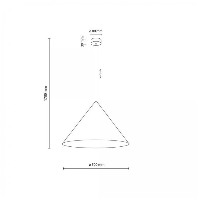 Lampa wisząca CONO w kolorze ceglanym do nowoczesnego salonu, gwint na ...