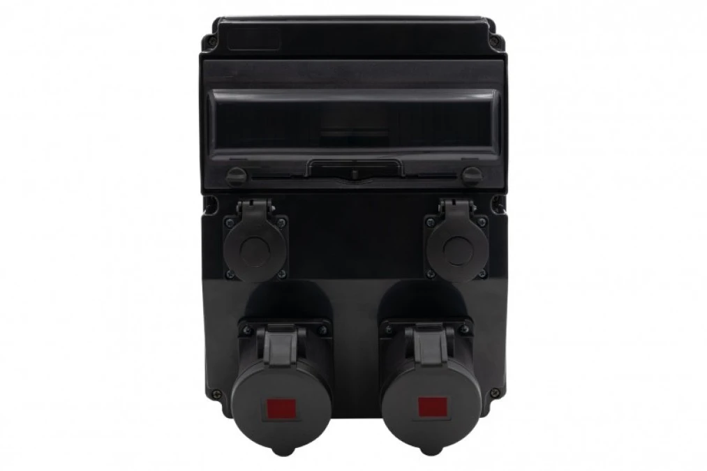 Rozdzielnica CAJA 12M SCENIC - gniazda proste 16A 5p, 32A 5p, 2x230V ...