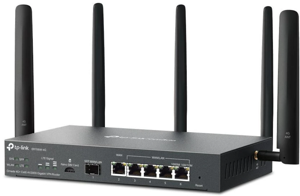 ROUTER TP-LINK 4G LTE Cat6 Omada AX3000 (ER706W-4G) – TP-LINK | TIM SA