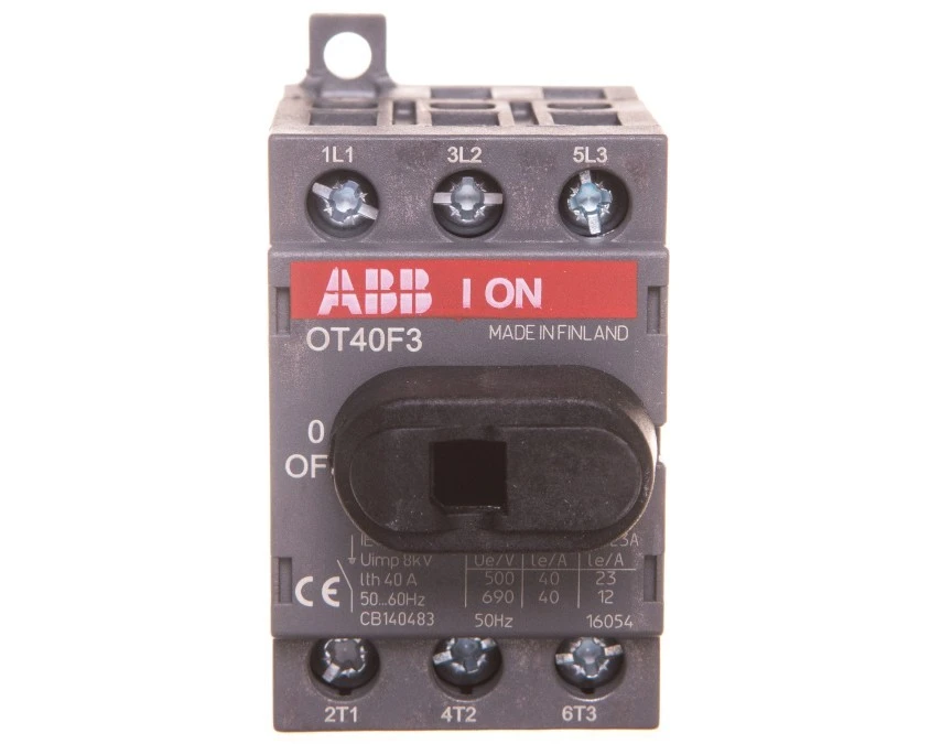 Rozłącznik izolacyjny 3P 40A z napędem bezpośrednim OT40F3 1SCA104902R1001 – ABB | TIM SA