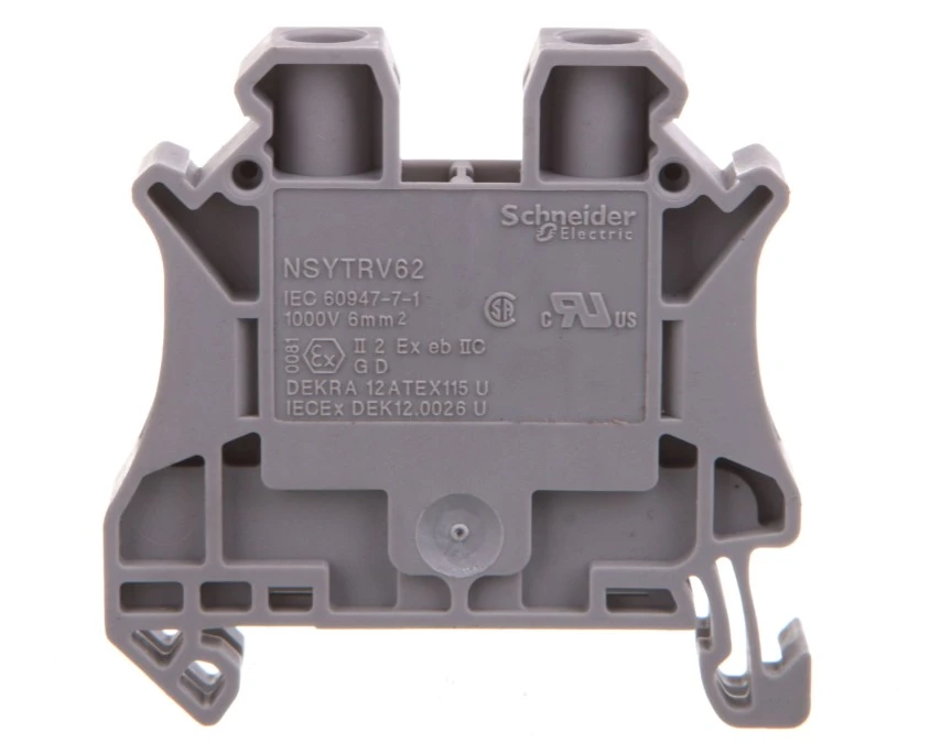 Złączka szynowa 2-przewodowa 6mm2 szara ATEX NSYTRV62 /50 szt ...