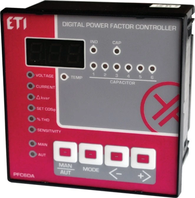 Regulator współczynnika mocy cos(fi) 6 stopniowy CP PFC 6 DA 004656570 – ETI Polam | TIM SA