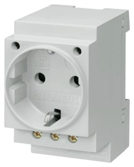 Gniazdo modułowe 2P+Z 16A 230V Schuko na szynę 5TE6800 – SIEMENS | TIM SA
