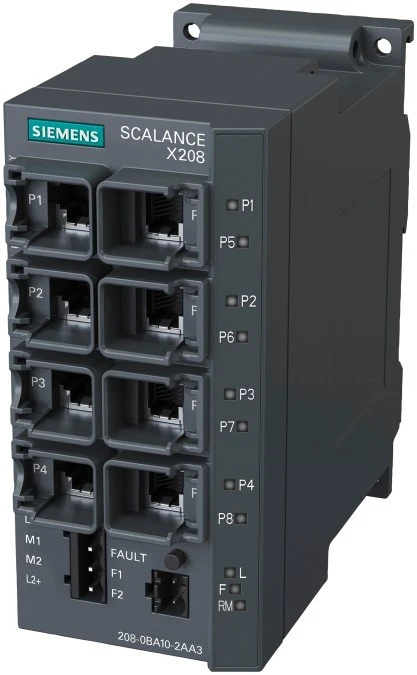 Switch przemysłowy zarządzalny SCALANCE X208 8x10/100 Mbit/s RJ45 ...
