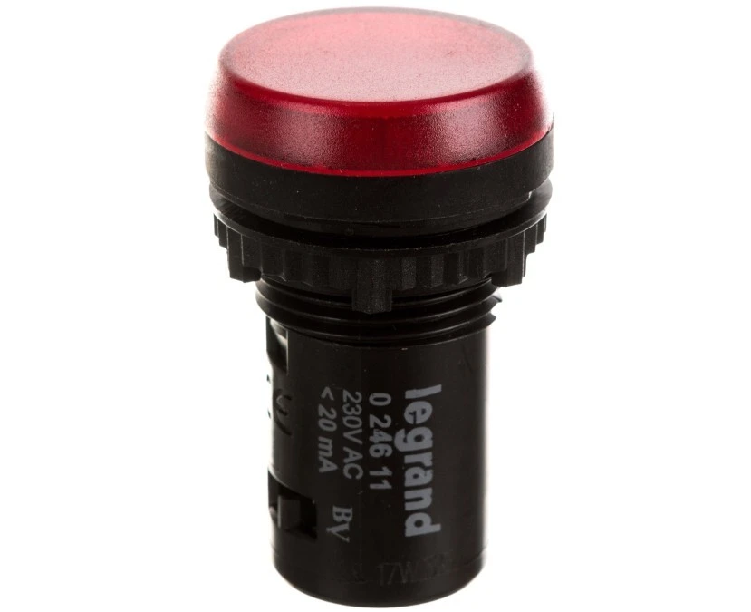 Osmoz Lampka sygnalizacyjna LED IP69, czerwona 230 V AC 024611 ...