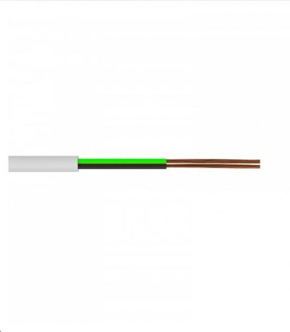 Przewód mieszkaniowy H03VV-F (OMY) 4x0,75 żo biały /50m/ – ZAMEL | TIM SA