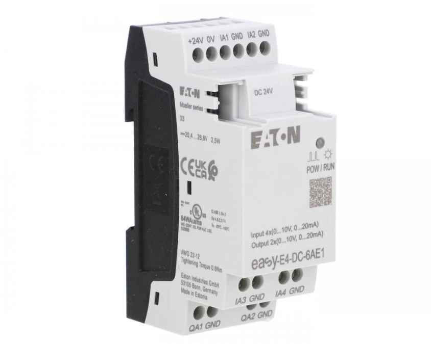 Rozszerzenie wejścia/wyjścia easyE4 24VDC 4AI 2AO 10VDC EASY-E4-DC-6AE1 ...