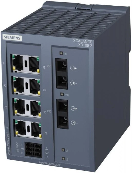Switch przemysłowy SCALANCE XB108-2 8x10/100 Mbit/s RJ45, 2x100 Mbit/s ...