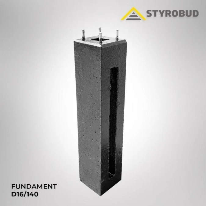 Fundament D16/140 (1400/260) 4xM20/160/TzN – STYROBUD | TIM SA