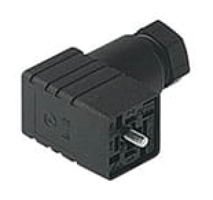 Gniazdo kablowe zaworowe typ C przyłączeniowe z centralną śrubą M3x28 3 + PE PG 7 tłumik kablowy ...