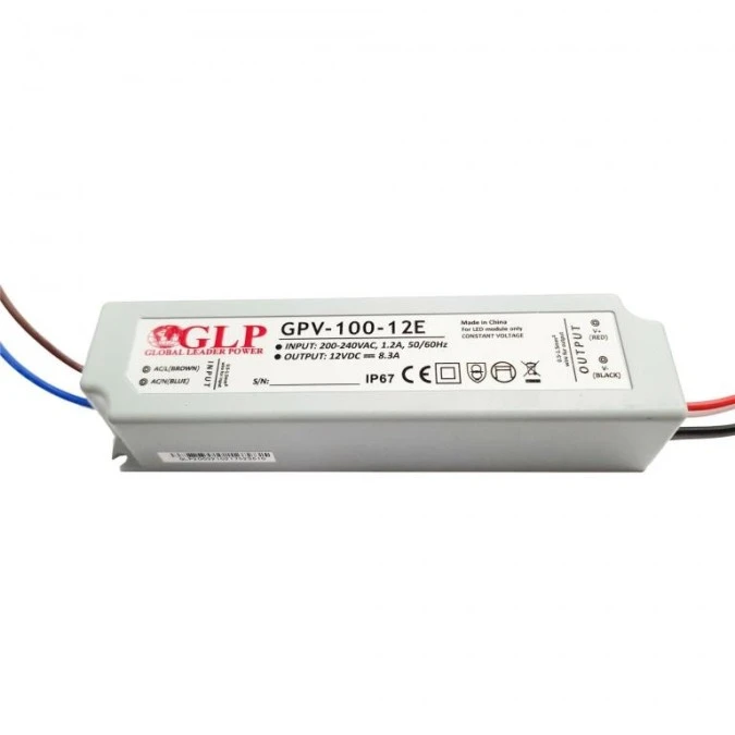 Zasilacz GPV 100W 12V DC gpv-100-12E ip67 led glp – PREMIUMLUX | TIM SA