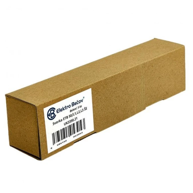 Złączka szynowa uniwersalna ETB 50/1x3 (L1,L2,L3) Al/Cu elektryczna ...