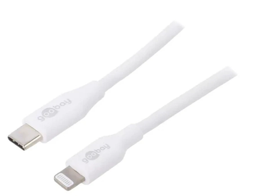 USBC-LIGHT-2.0WH Kabel USB 2.0 Apple Lightning wtyk, USB C wtyk 2m ...