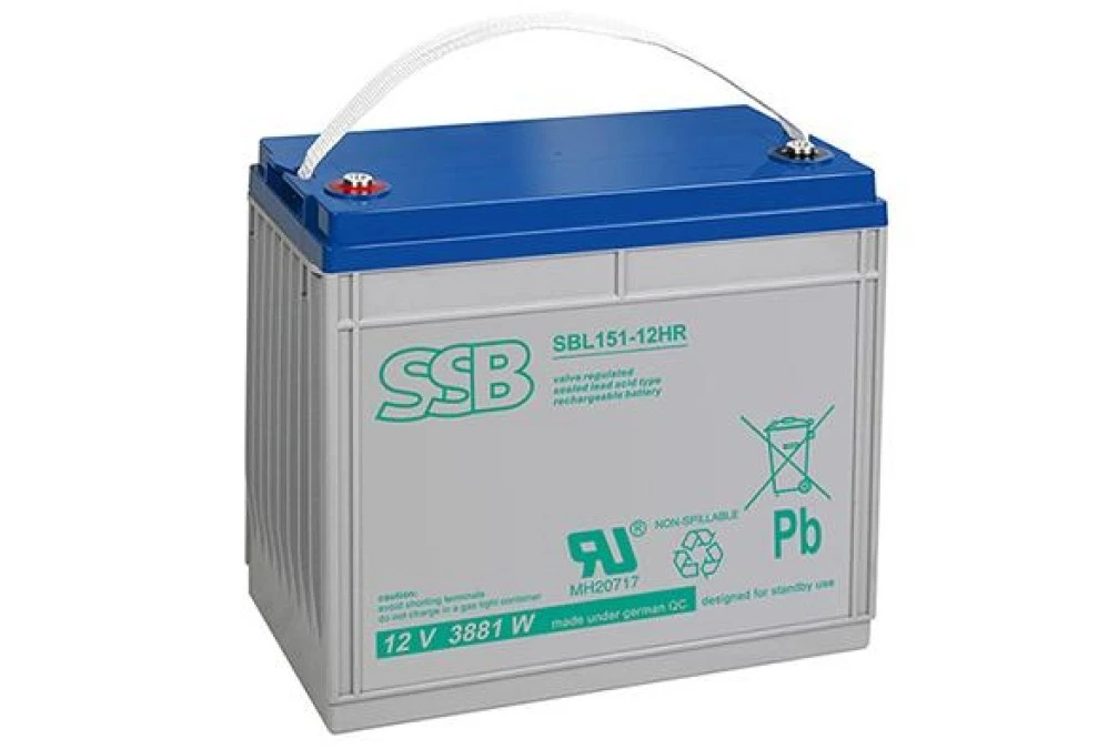 Akumulator VRLA AGM 12V 145Ah (żywotność 15lat) SBL151-12HR – SSB BATTERY | TIM SA