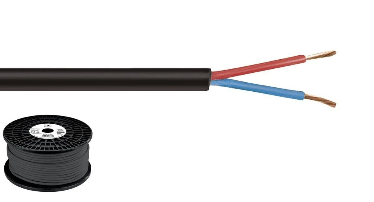 Przewód głośnikowy biały SPC-515/SW do zastosowań estradowych i techniki 100V 2x1,5mm2 MIEDŹ OFC ...