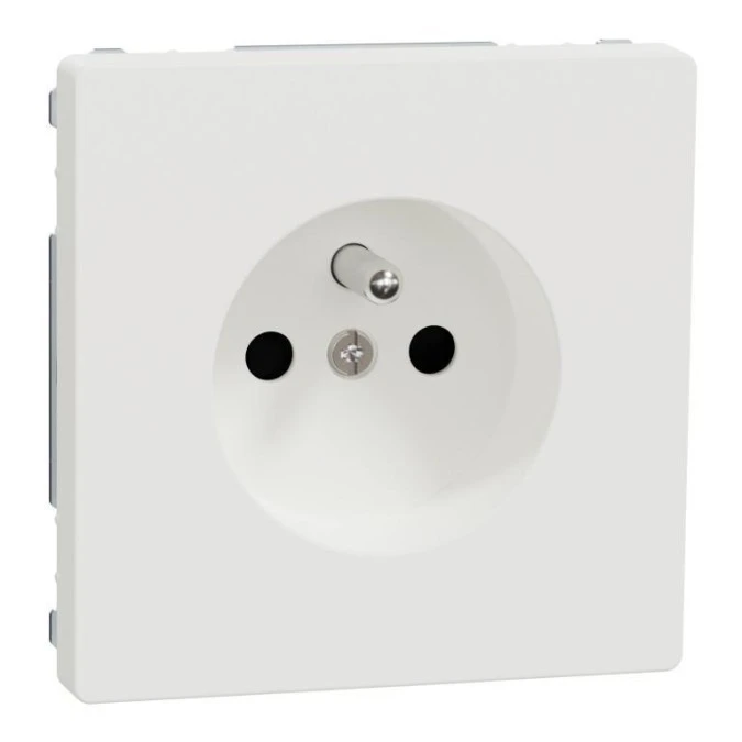 Socket-outlet, Merten System Design, 2P + E, 16A, French, screwless ...