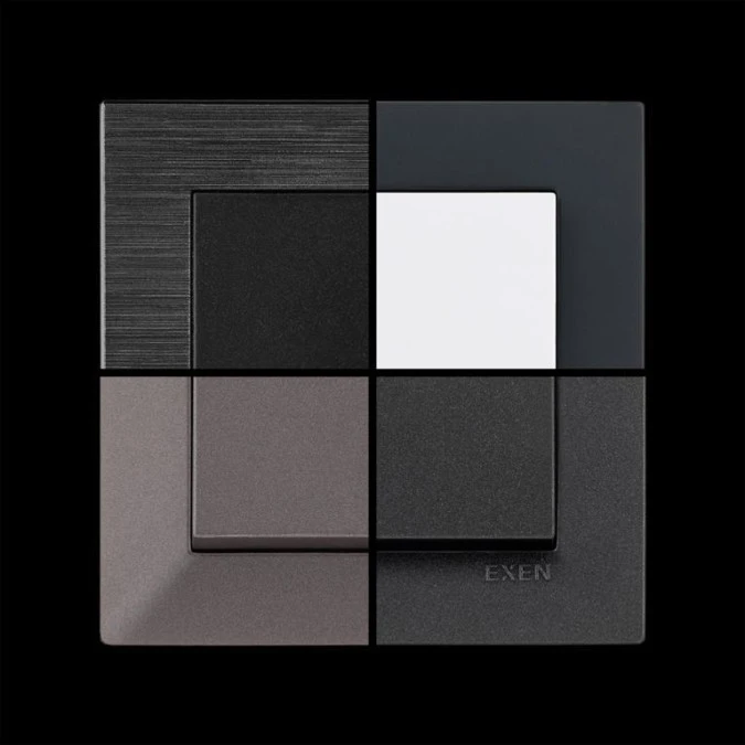 Przycisk dzwonkowy Czarny Metalik 207/14E EXEN – EXEN | TIM SA