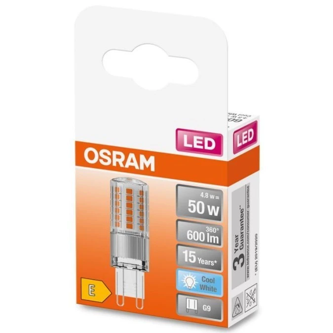 Żarówka LED G9 KAPSUŁKA 4,8W = 50W 600lm 4000K Neutralna 300 OSRAM STAR – Osram Sp. z o.o. | TIM SA