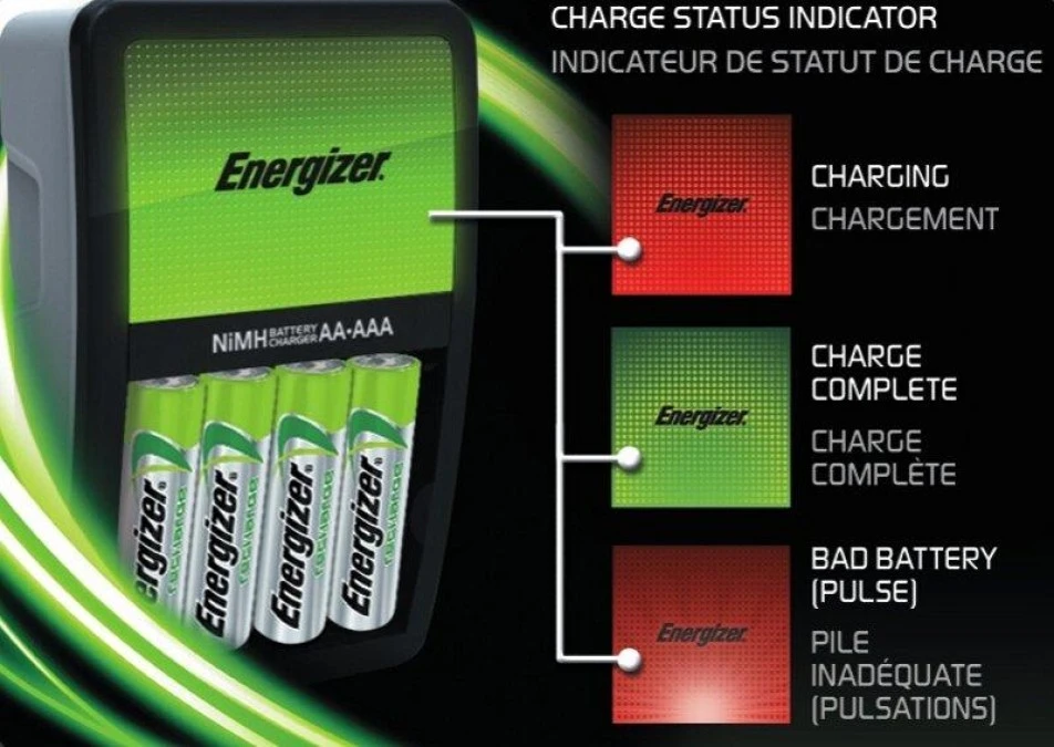 Ładowarka akumulatorków Ni-MH Energizer Maxi + 4 x R6/AA 2000 mAh ...