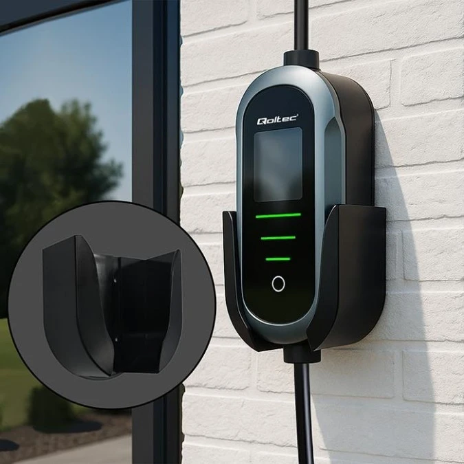 Qoltec Mobilna ładowarka do samochodu elektrycznego EV z regulacją 2w1 ...