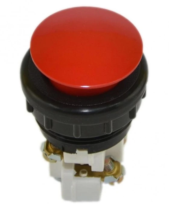Przycisk sterowniczy 38mm czerwony z samopowrotem 1Z 1R W0-N1-1DP C ...