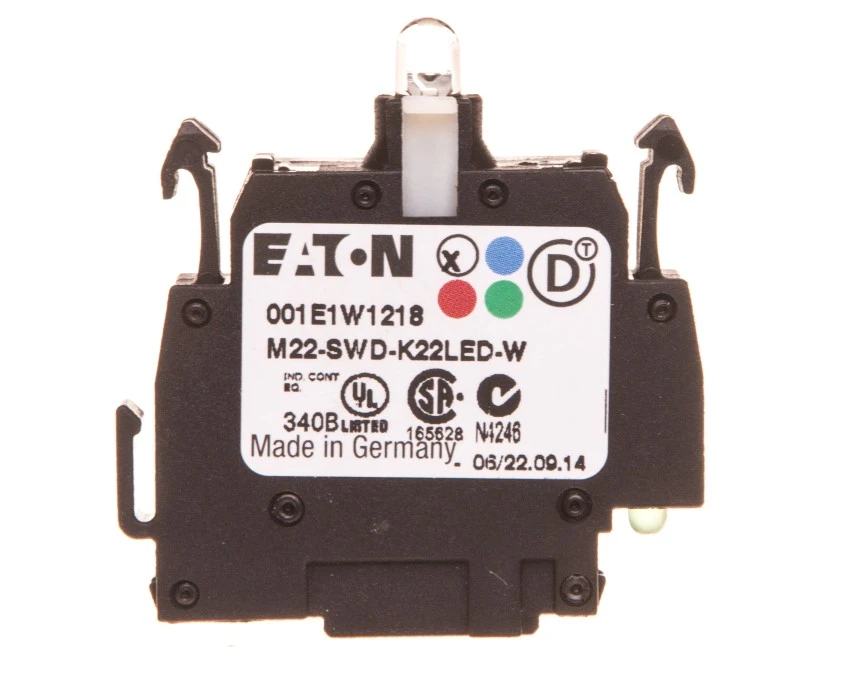 Styk pomocniczy 2Z 2R montaż czołowy dioda biała SmartWire-DT M22-SWD-K22LED-W 115978 – EATON ...