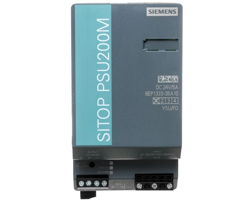 Zasilacz stabilizowany SITOP PSU200M 5A 120/230-500VAC 24VDC 6EP1333 ...