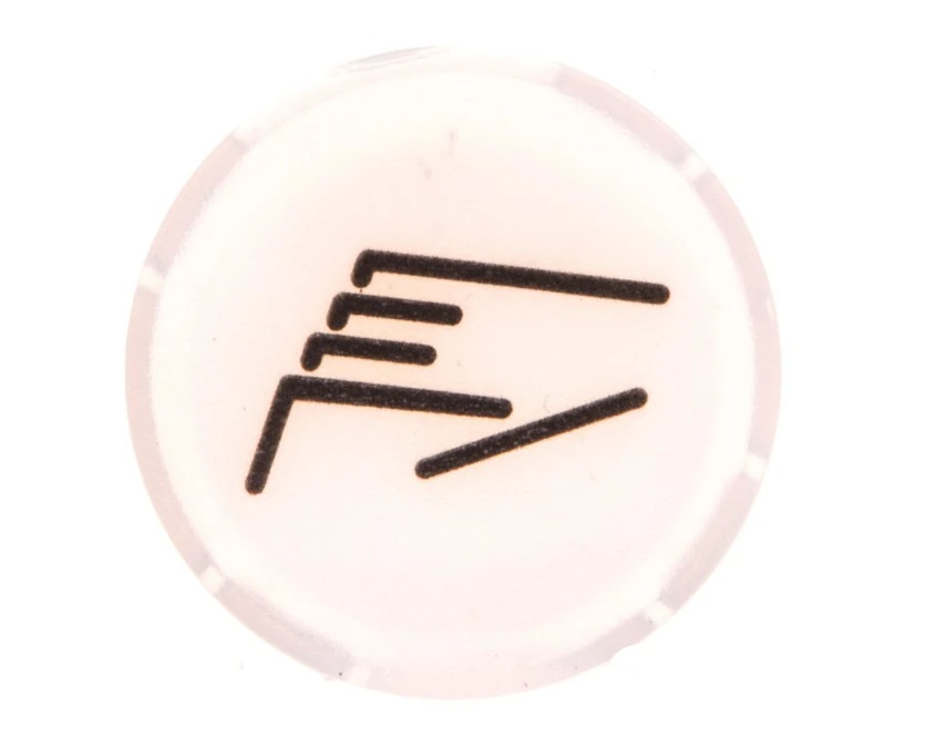 Soczewka przycisku 22mm płaska biała z symbolem RECZNE M22-XDL-W-X9 218307 – EATON | TIM SA