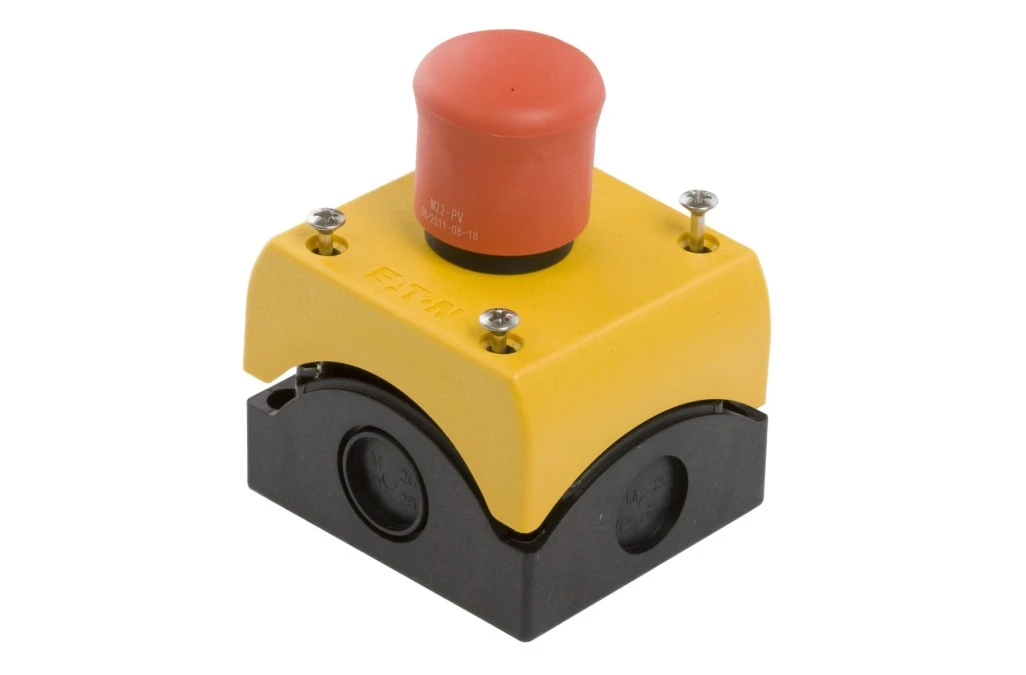 Kaseta z przyciskiem bezpieczeństwa przez pociągnięcie 1Z 1R IP66 M22-PV/KC11/IY 216525 – EATON ...