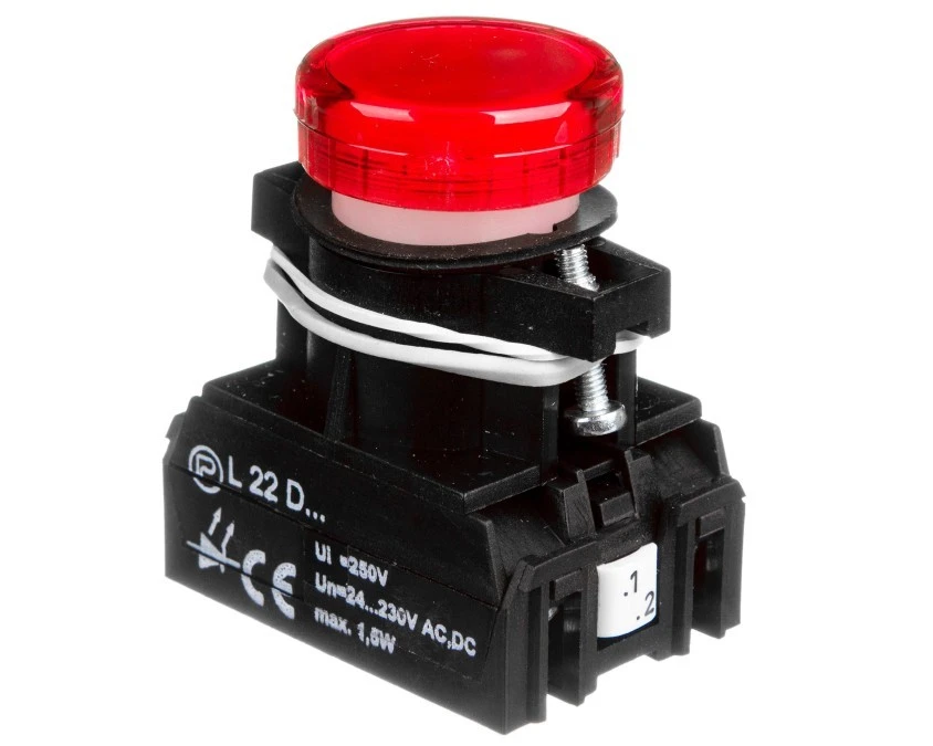 Lampka sygnalizacyjna 22mm czerwona 24-230V AC/DC W0-LDU1-L22D C – PROMET | TIM SA
