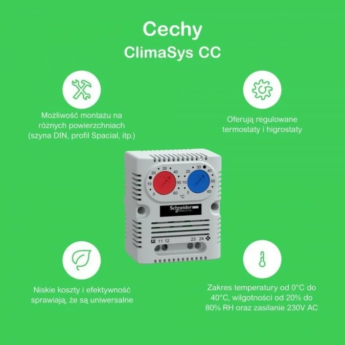 Termostat 1R 10A 250V NSYCCOTHC – Schneider | TIM SA