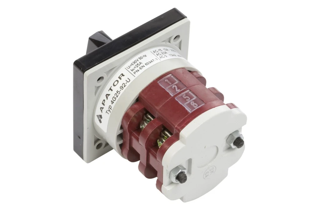 Łącznik krzywkowy 0-1 4P 25A do wbudowania 4G25-92-U R114 63-840396-031 ...
