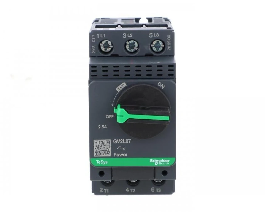 TeSys Deca Wyłącznik silnikowy 3P 0,75kW 2,5A GV2L07 – Schneider | TIM SA