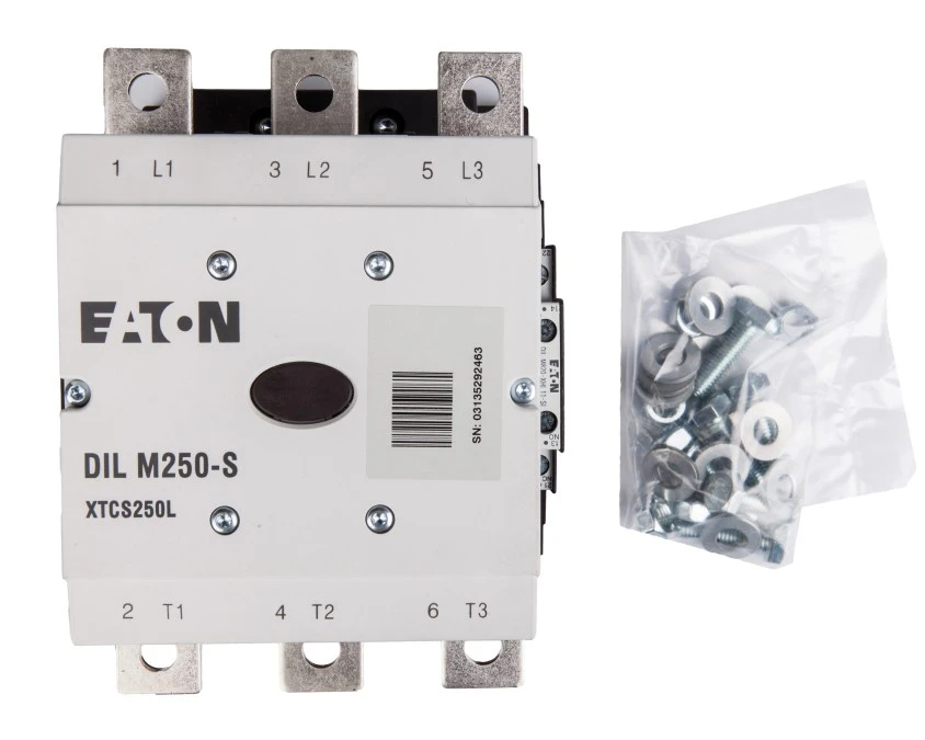 Stycznik mocy 250A 3P 220-240V AC 2Z 2R DILM250-S/22(220-240V50/60HZ ...