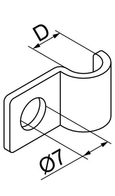 Uchwyt kabla typ UDF 16 405516 /100szt./ – BAKS | TIM SA