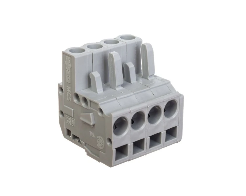 Gniazdo MCS-MIDI Classic kątowe 4-biegunowe szare raster 5mm 232-204/026-000 /100szt./ – WAGO ...