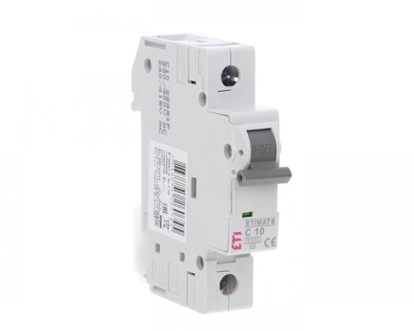 Wyłącznik nadprądowy 1P C 10A 6kA AC ETIMAT 6 002141514 – ETI Polam | TIM SA
