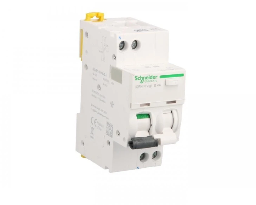 Wyłącznik różnicowo-nadprądowy 2P 4A B 0,03A typ AC iDPN N VIGI A9D55604 – Schneider | TIM SA