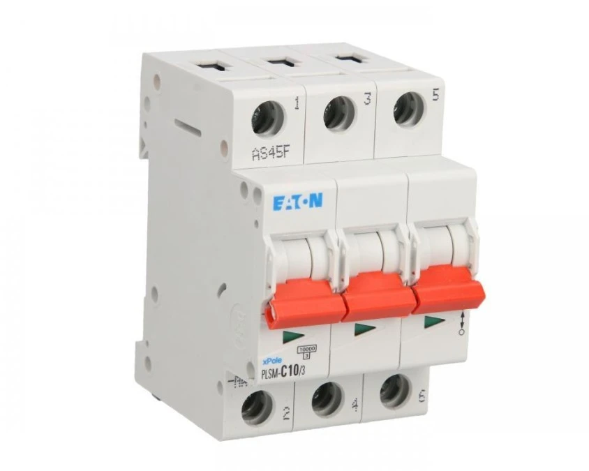 Wyłącznik nadprądowy 3P C 10A 10kA AC PLSM-C10/3-MW 242470 – EATON | TIM SA