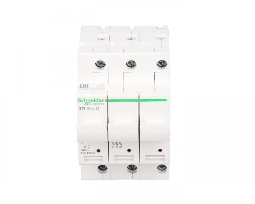 Rozłącznik bezpiecznikowy cylindryczny 3P 10x38mm STI A9N15656 ...