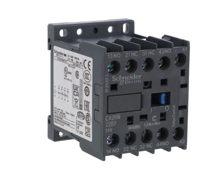 Stycznik pomocniczy 10A 2Z 2R 24V AC CA2KN22B7 – Schneider | TIM SA